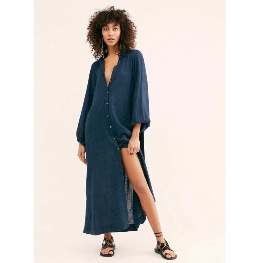 Free People Endless Summer Miki Button-Down Shirt Dre… - Gem
